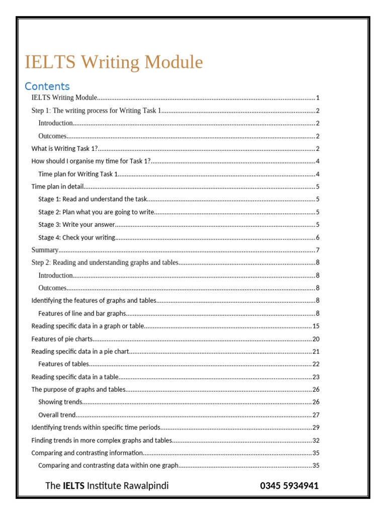 IELTS Writing Module | PDF