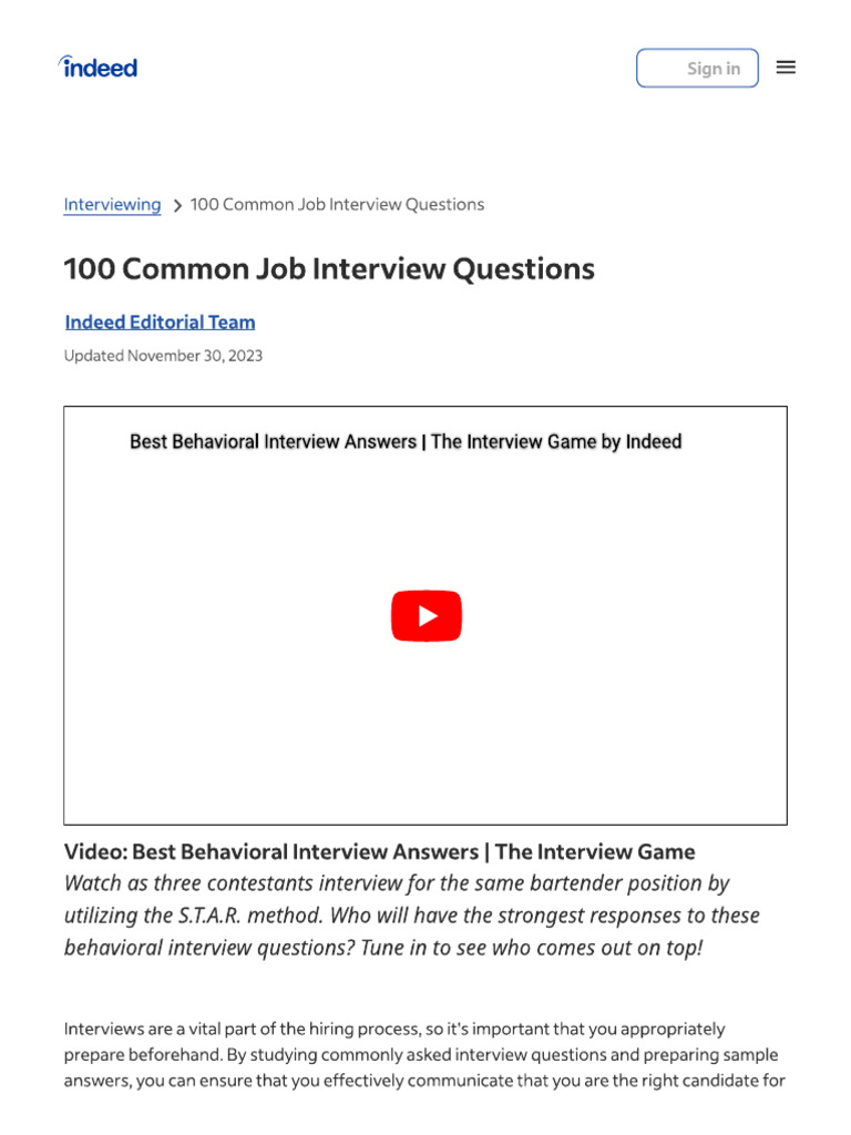 Interview | PDF