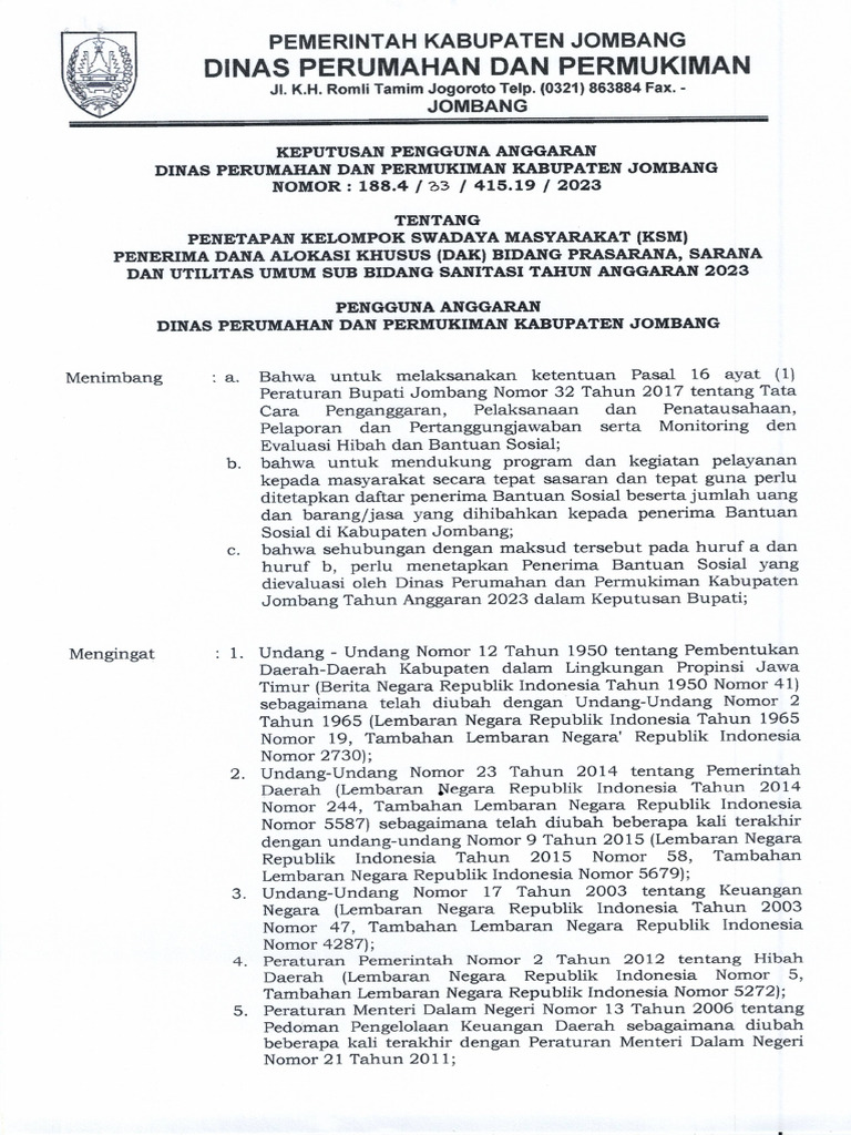 SK PA TTG KSM JOMBANG | PDF