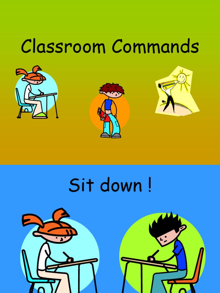 Classroom Commands for Students | PDF