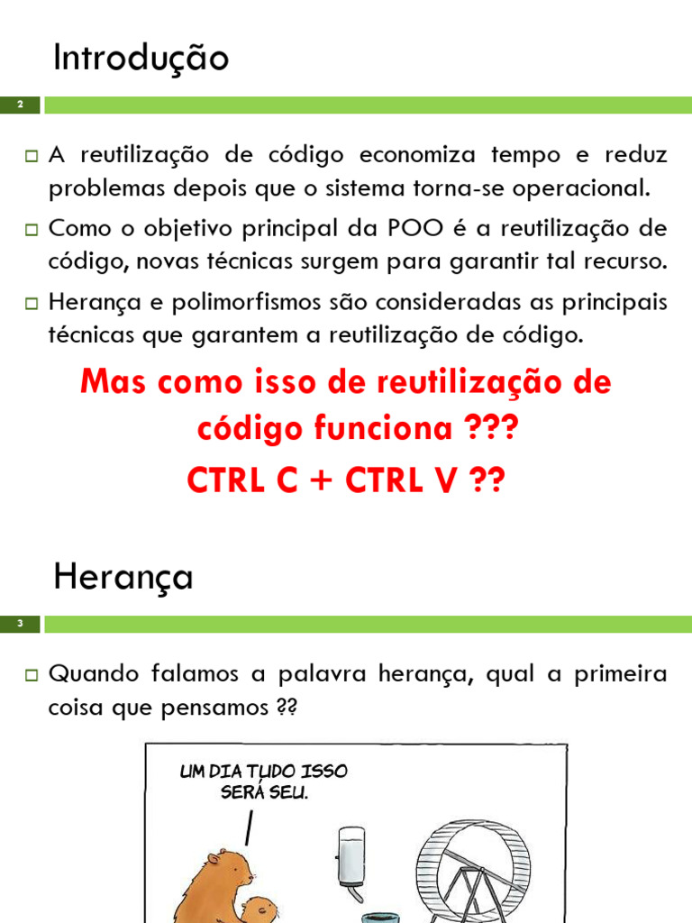 Aula 08 - Heranca | PDF