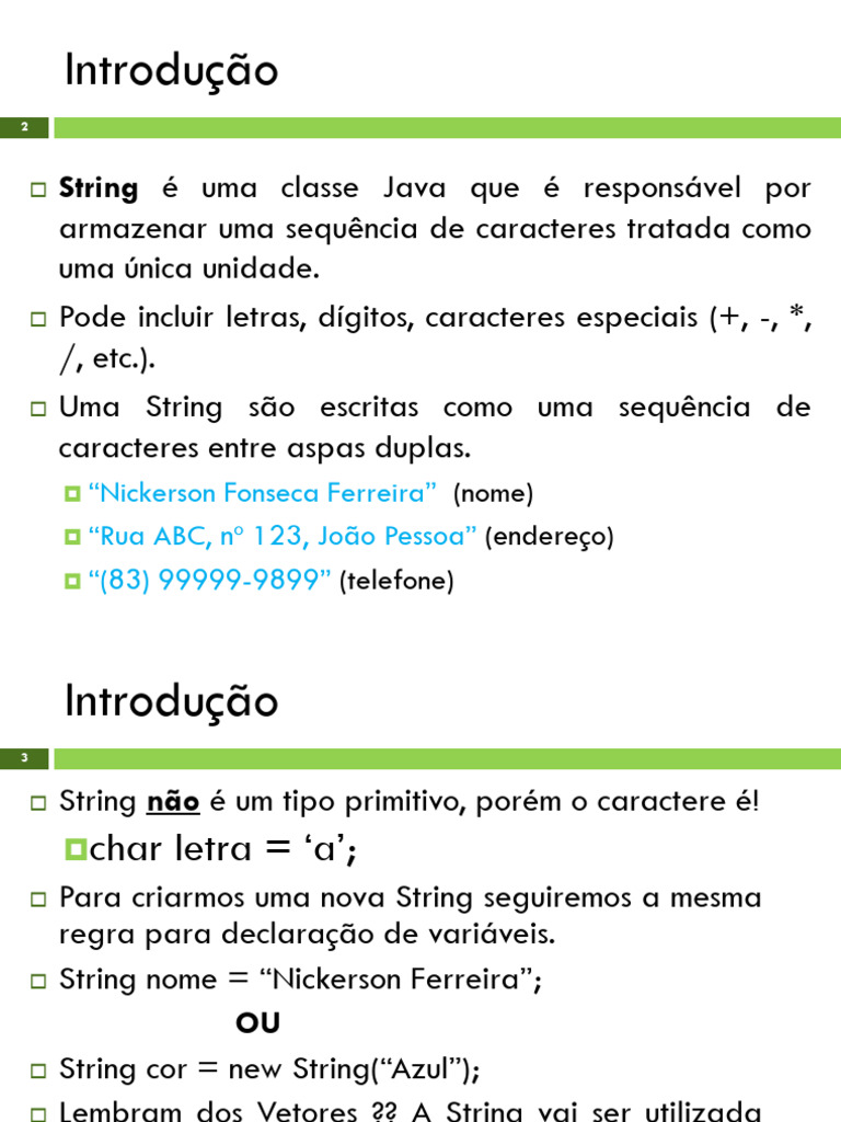 Aula 06 - Strings | PDF