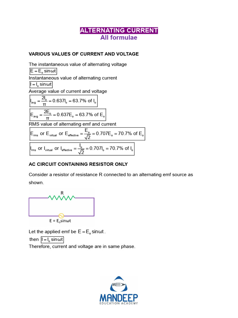 Cheat Sheet For AC | PDF