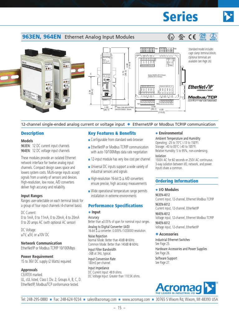 Analog Input Module - 12 Channel | PDF