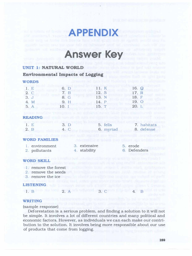 ANSWER KEY - Essential Words For The Ielts | PDF