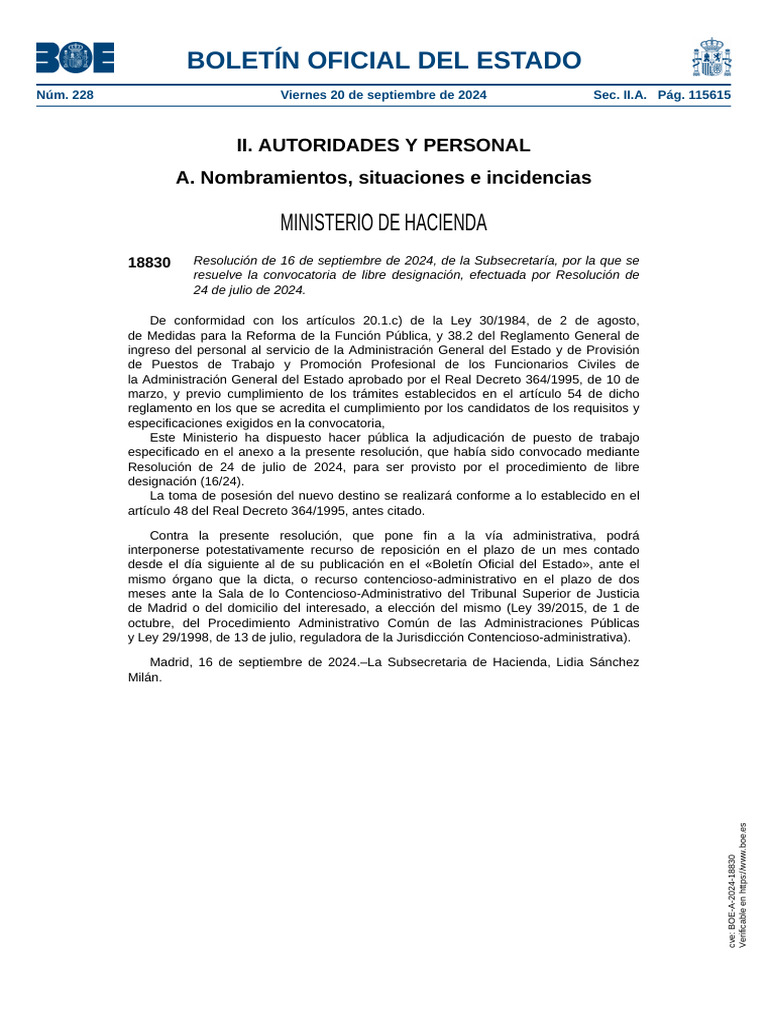 Boe A 2024 18830 | PDF