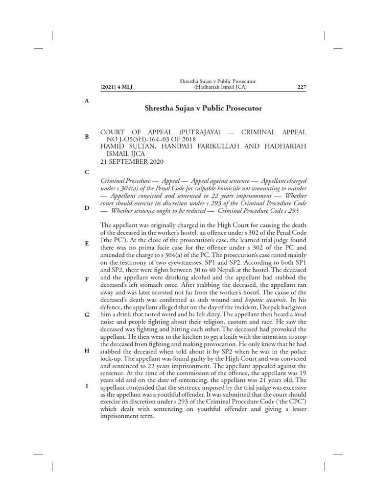 Shrestha Sujan V Public Prosecutor | PDF