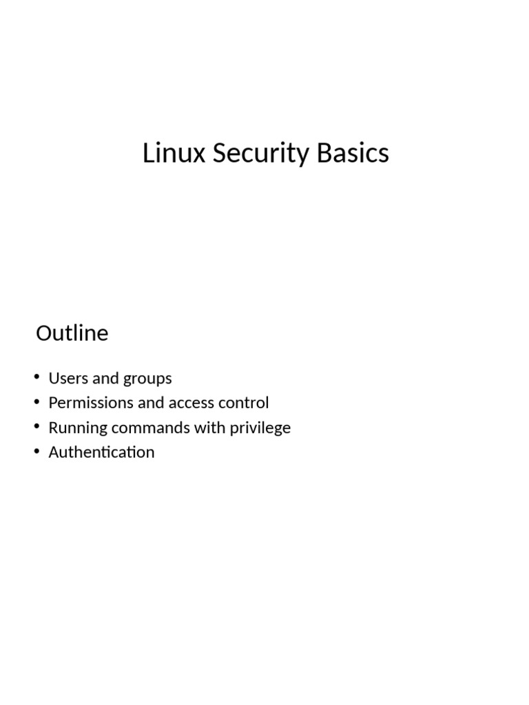 S01 Linux Security Basics Pdf 