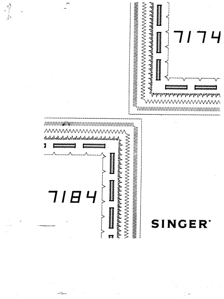 Singer 7184 Sewing Machine | PDF