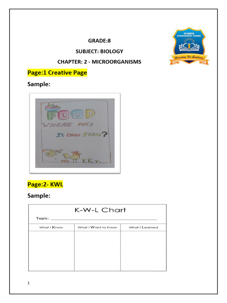 Microorganisms - Notes-New | PDF