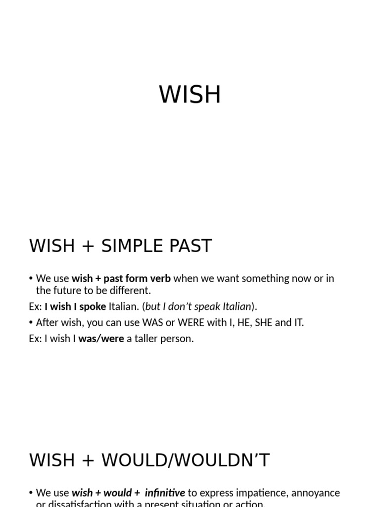 Wish | PDF