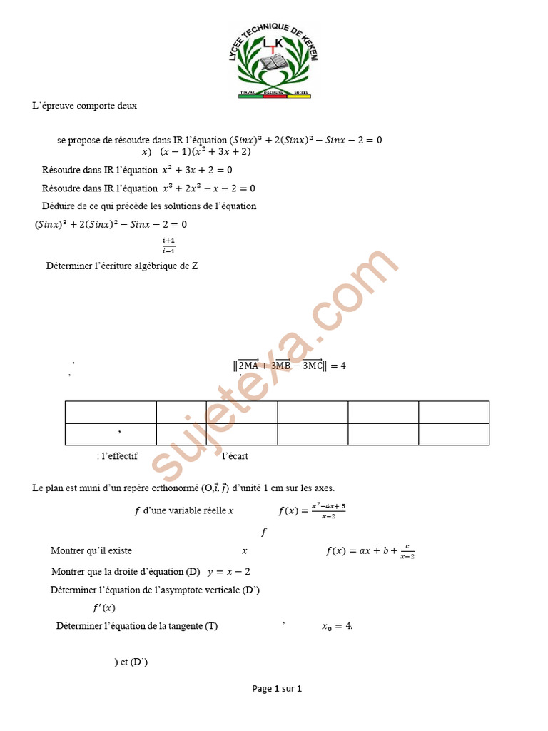 Maths Seq 4 PF3 | PDF