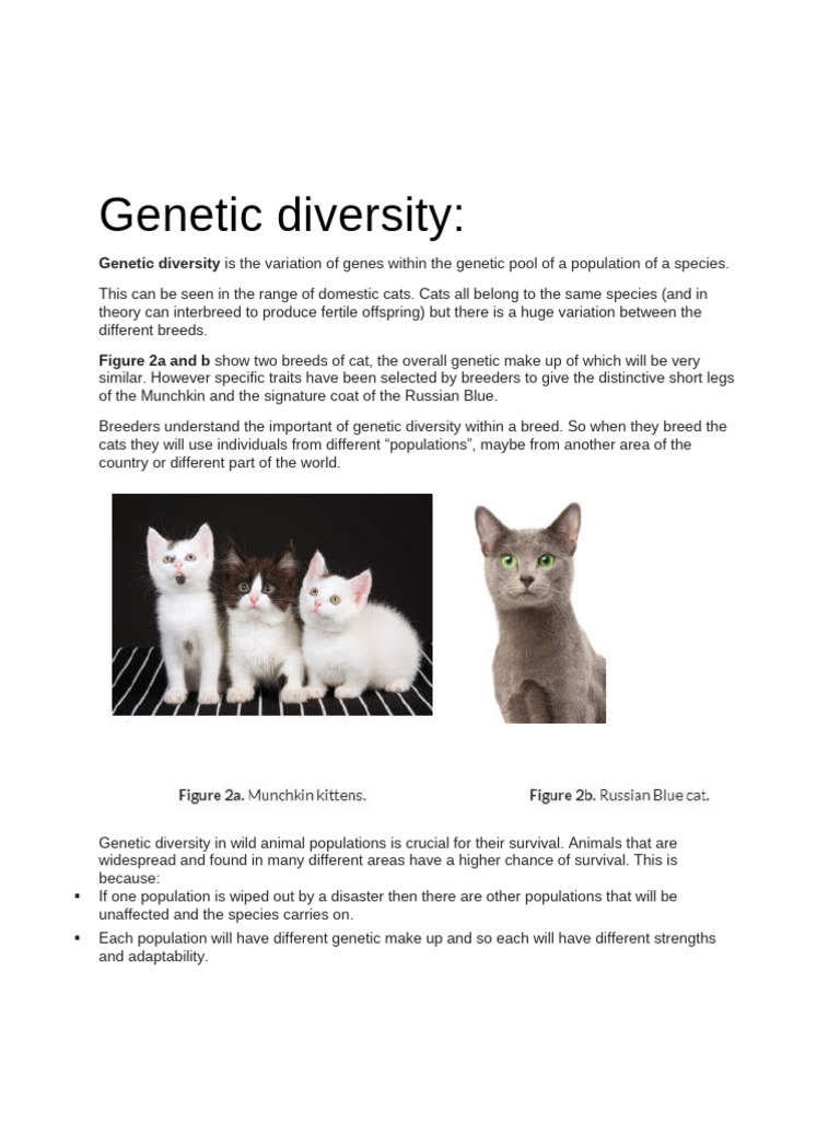 Genetic Diversity | PDF