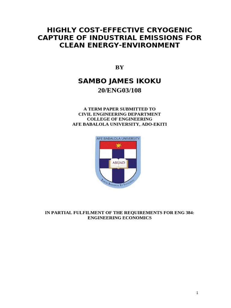 Term Paper Template Eng 384 | PDF