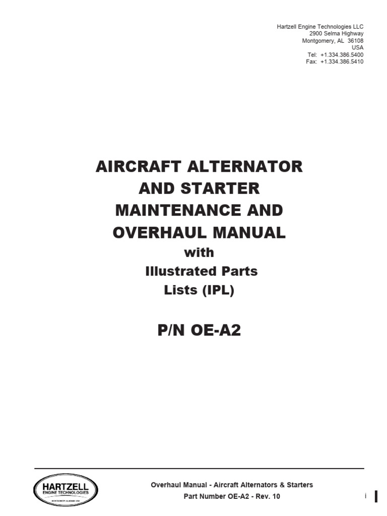 Alternator Overhaul Manual OE-A2 Rev 10 | PDF