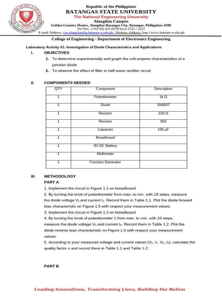 Laboratory Activity 1 - Template | PDF