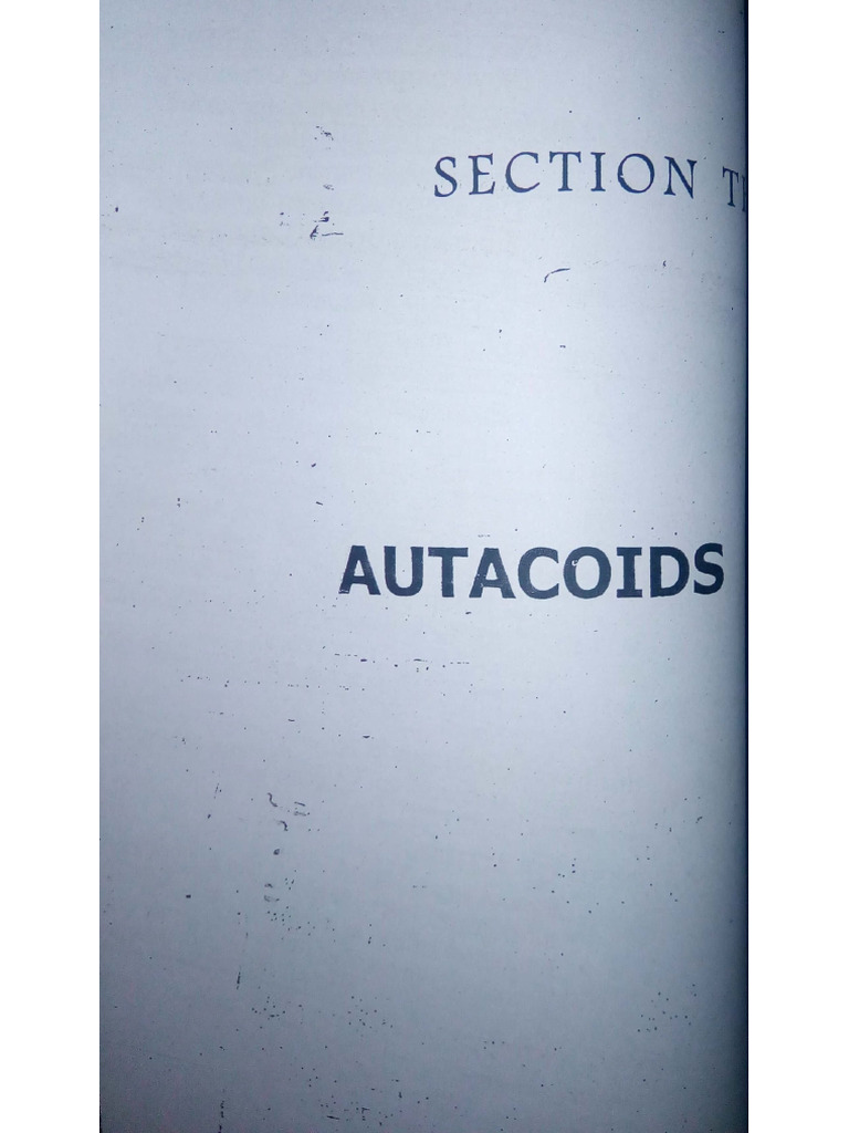 Autacoids | PDF