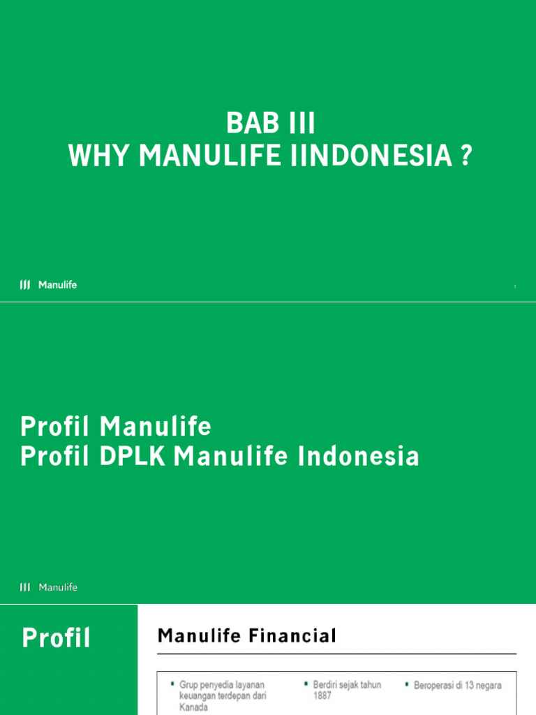 Bab Iii - Why Manulife - 0524 | PDF