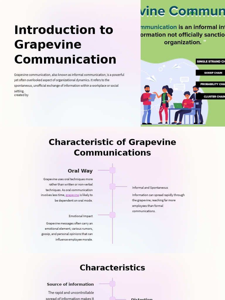 Introduction To Grapevine Communication | PDF