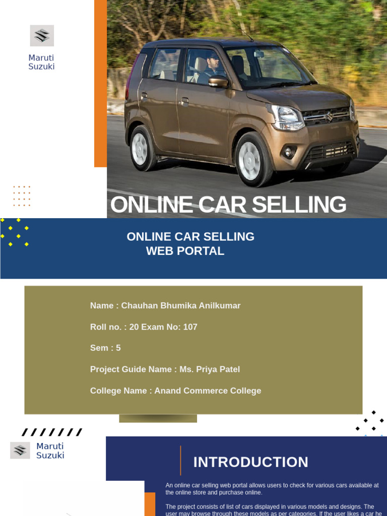 Car Selling Web Portal | PDF