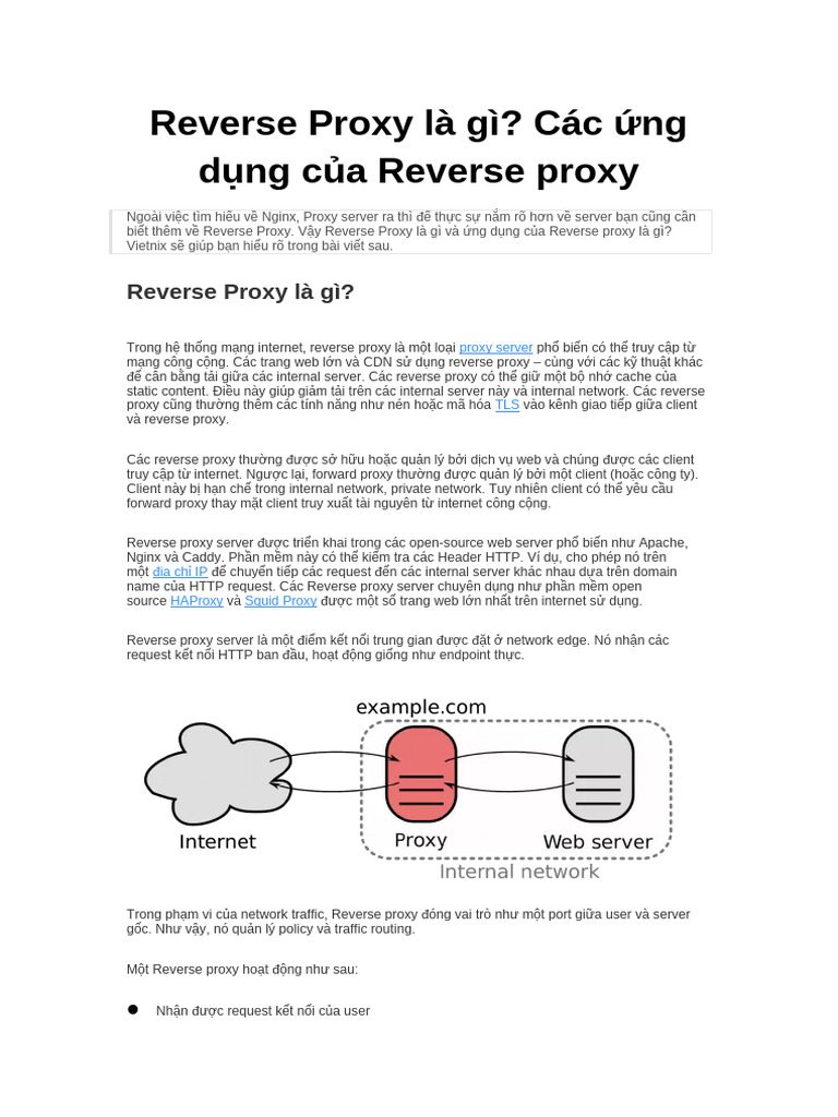 5.1 - Các NG D NG C A Reverse Proxy | PDF