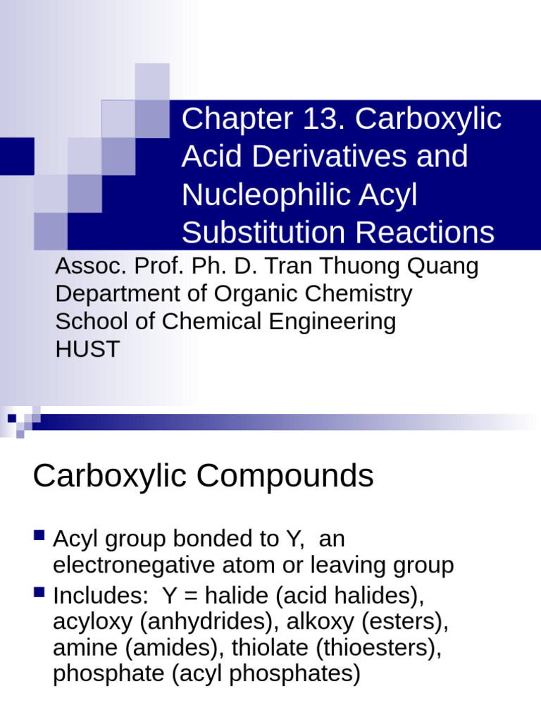 Chapter 13 Carboxylic Acid Derivatives | PDF