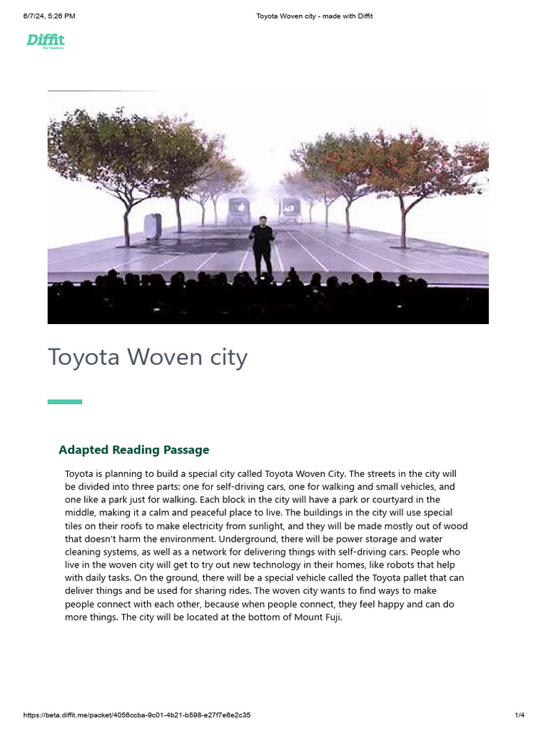 Toyota Woven City | PDF