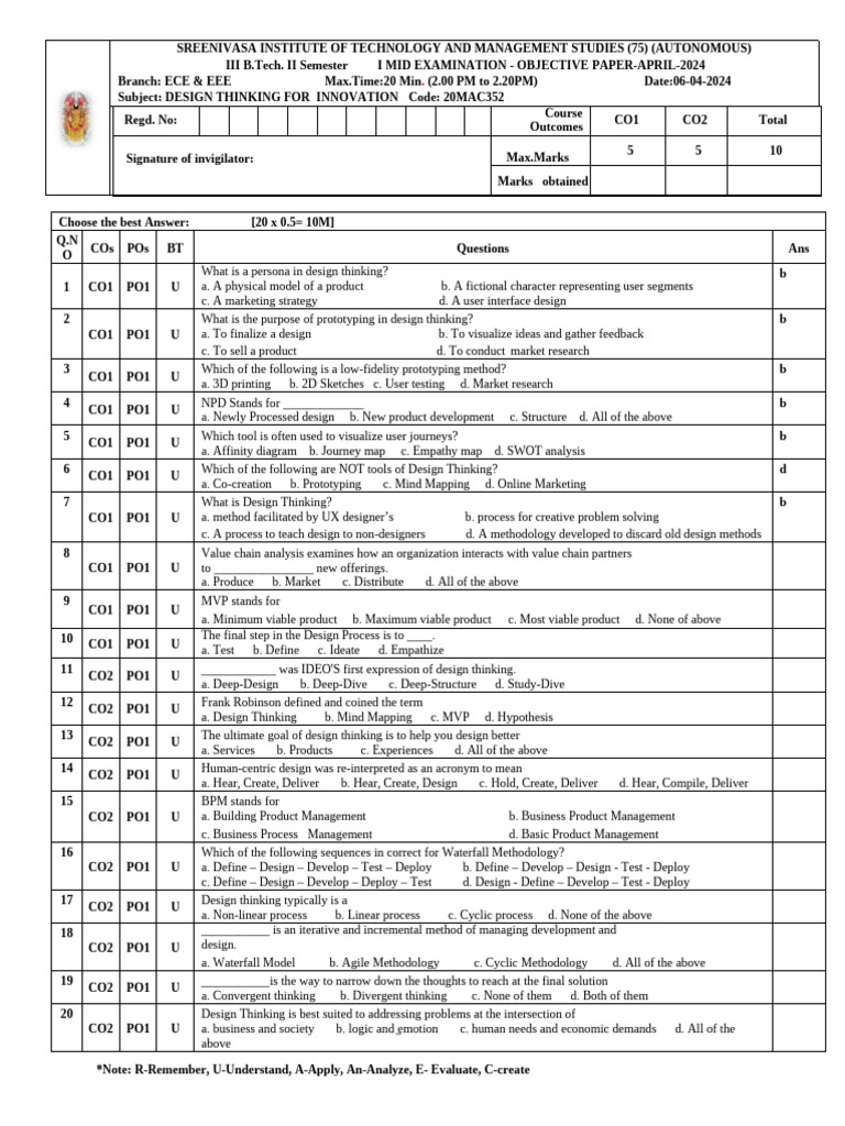 DTI - Mid - 1 2024 | PDF