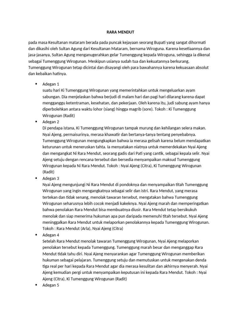 Roro Mendhut Rev 3 | PDF