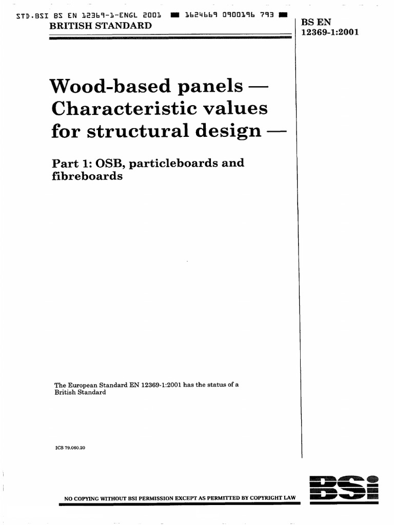 BS en 12369-1-2001 | PDF