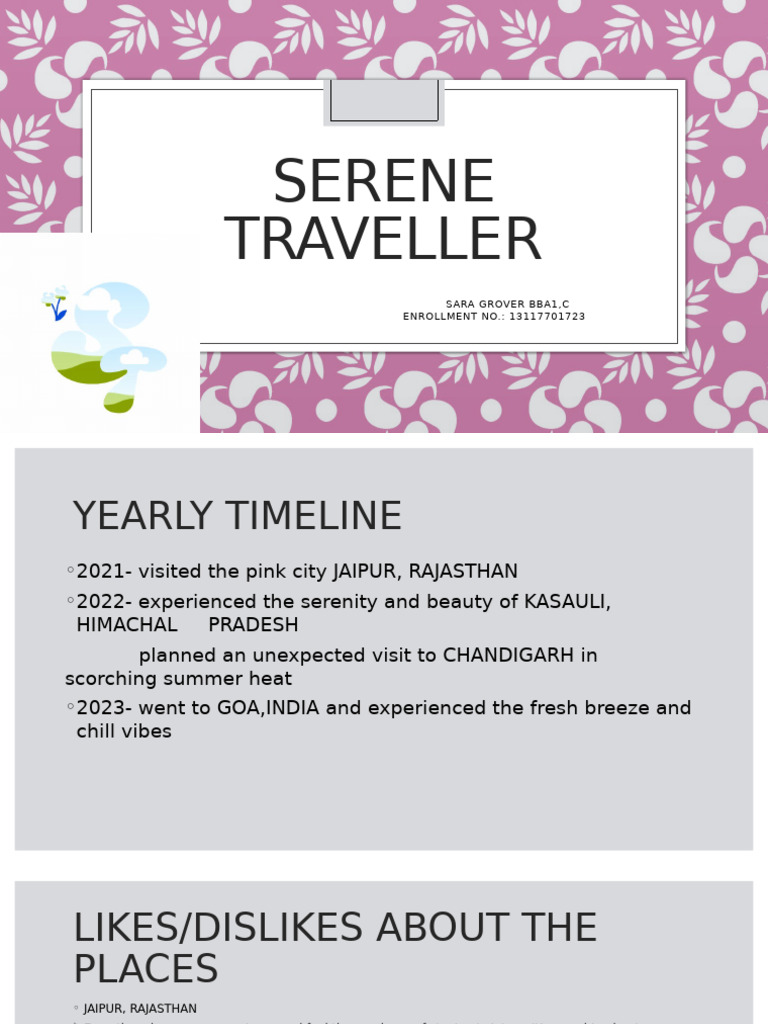 Serene Traveller | PDF