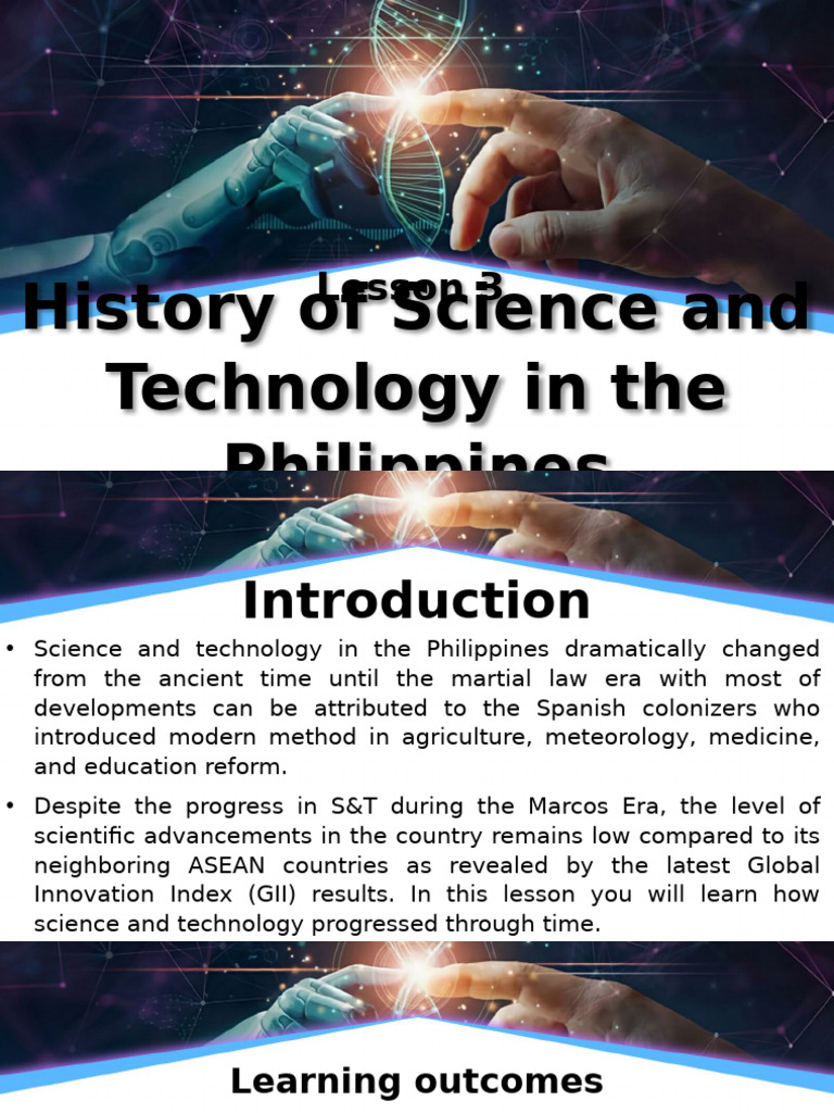 Lesson 3 History of Science and Technology in The Philippines | PDF