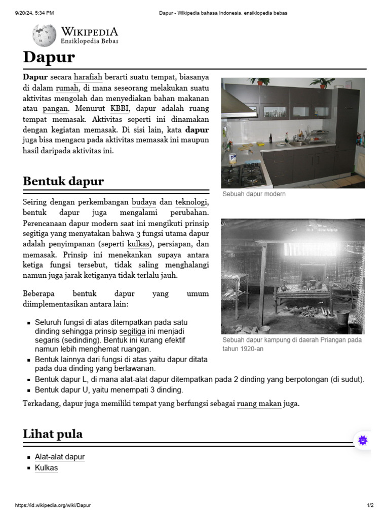 Dapur | PDF
