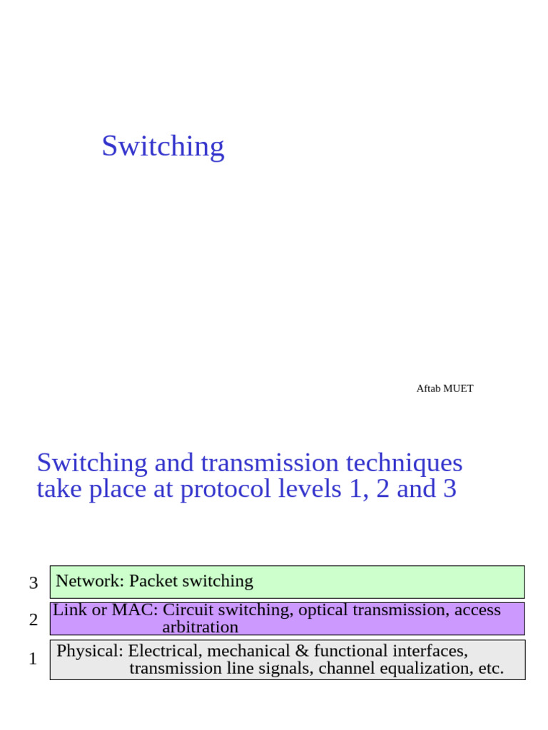 Lec5 Switching | PDF