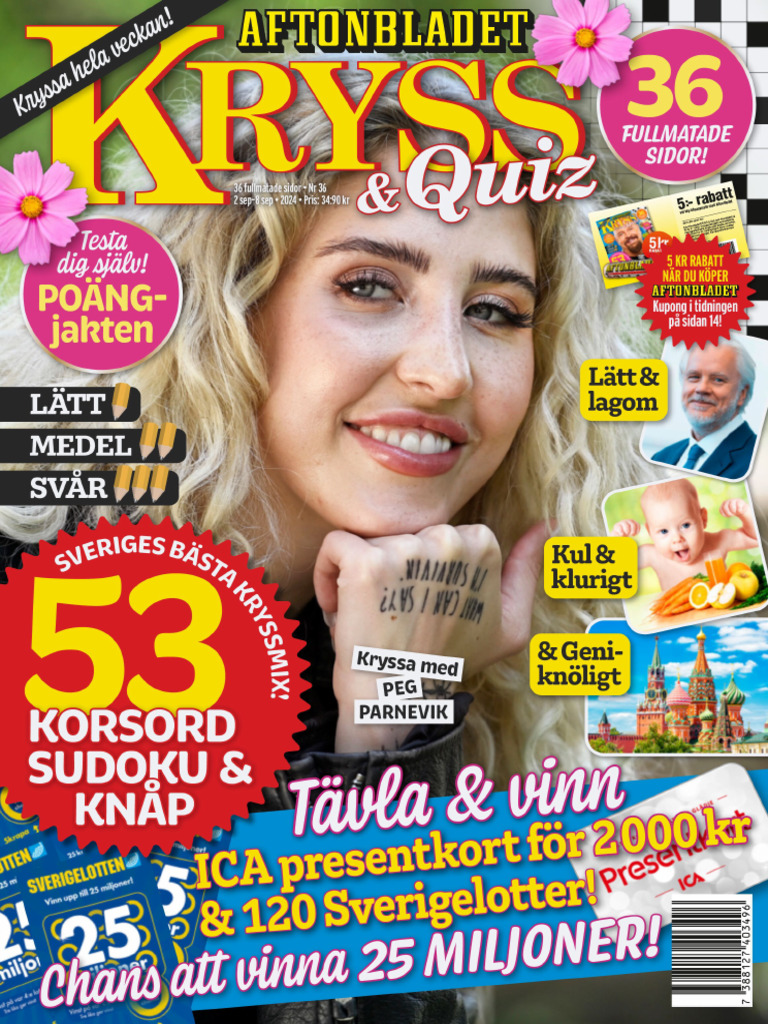 Kryss & Quiz - 2 September 2024 | PDF