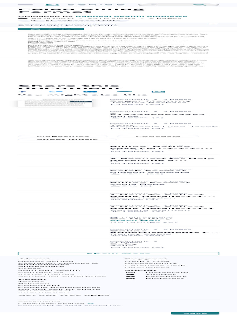 Celeb Billing Format PDF Social Security Number | PDF