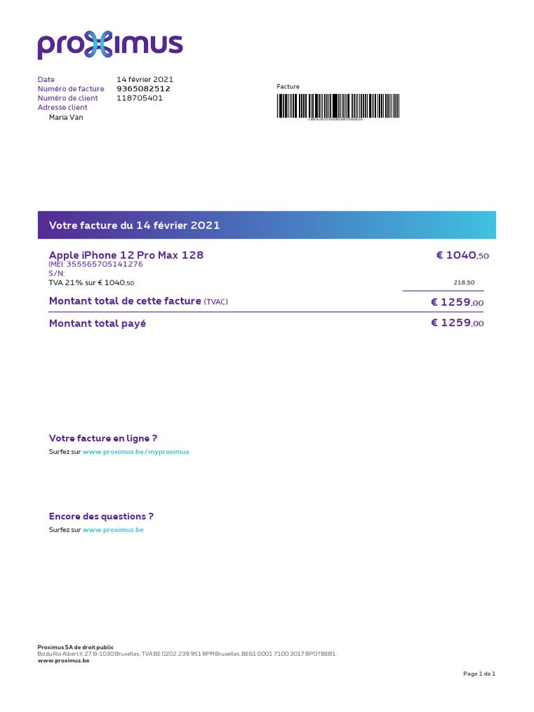 Proximus | PDF