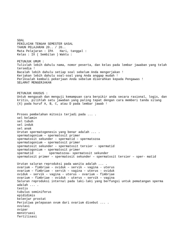 Soao Ipa Kls 9 | PDF