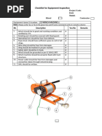 Welding Machine Safety Checklist | PDF
