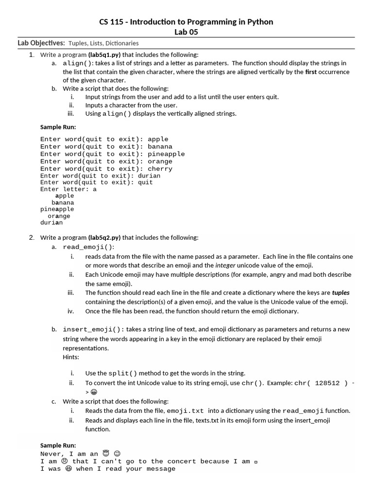 Lab 05 | PDF