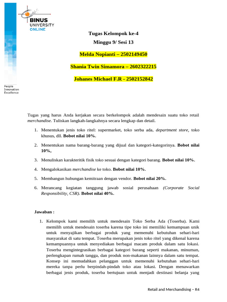 TK4-W9-S13-R4 Not Done | PDF