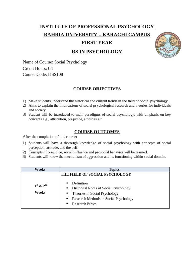 Social Psychology Pdf