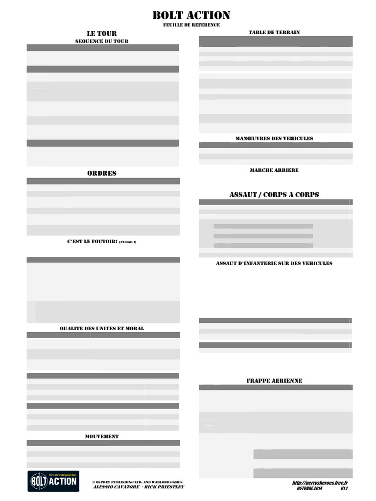 BA QRS v1 1 FR | PDF | Military Technology | Military Science