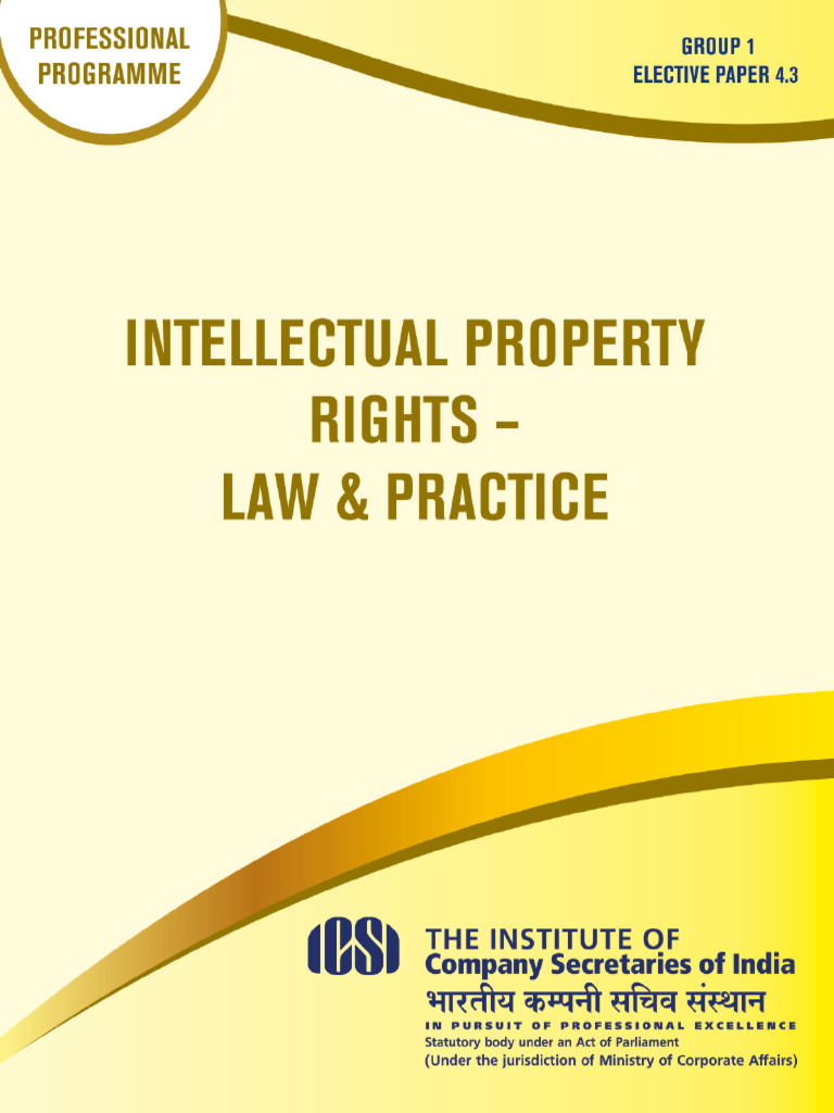 Intellectual Property Rights Law Practice | PDF