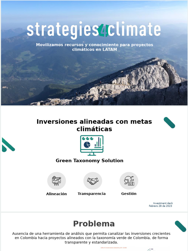 Investment Deck - Green Taxonomy Solution - V3 | PDF | Business | Business
