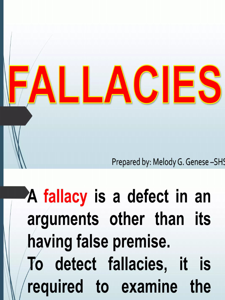 Fallacy | PDF