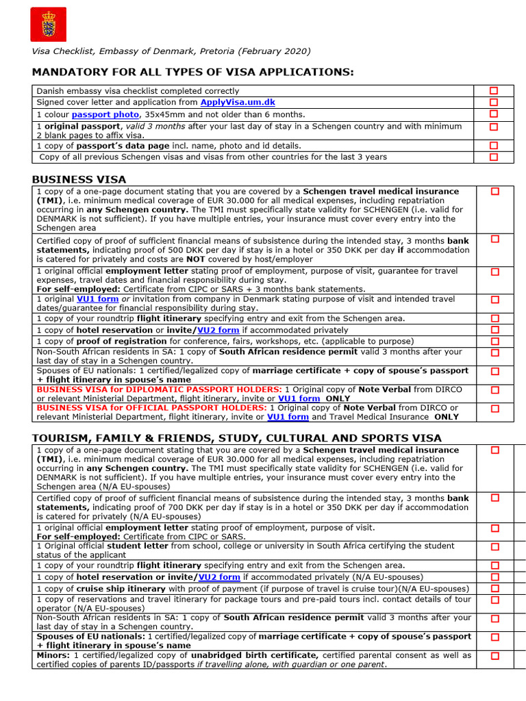 visa-checklist-en | PDF