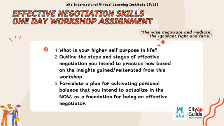 Effective Negotiation Skills Assignment | PDF