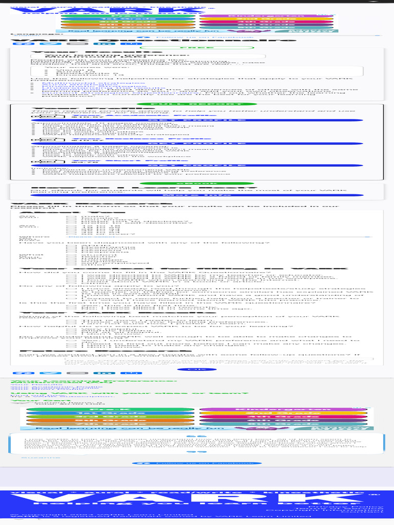 VARK Questionnaire How Do You Learn Best | PDF