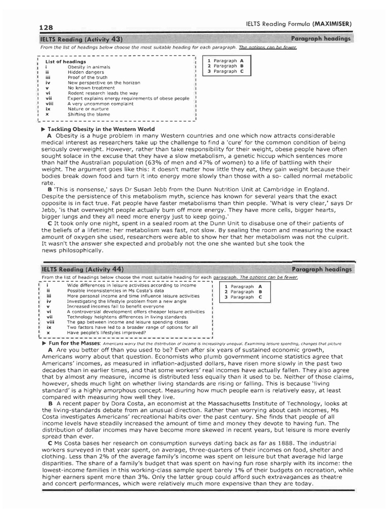 paragraph headings | PDF